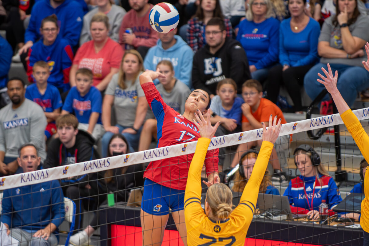 KU volleyball sweeps No. 17 Baylor - KU Sports
